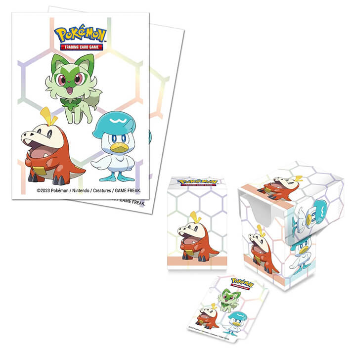 ULTRA PRO Pokémon Deck Protector/ Box Combo- Paldea First Partner ...